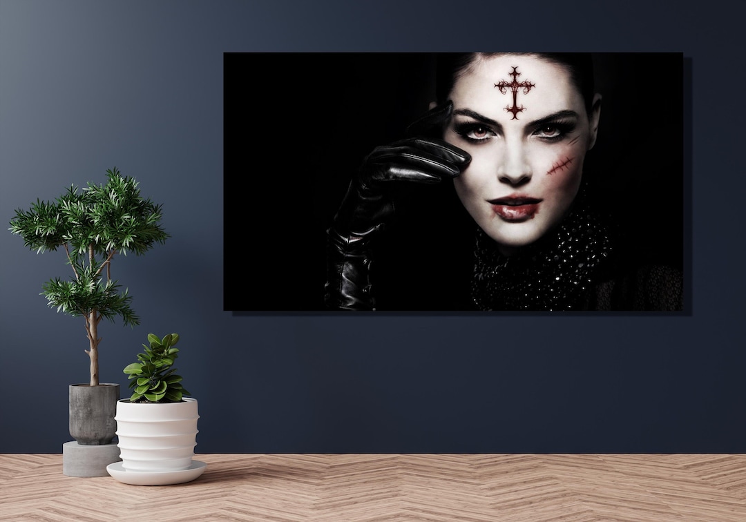 Gothic Ready to Hang, Gothic Poster, Gothic Home Decor, Gothic Girl ...