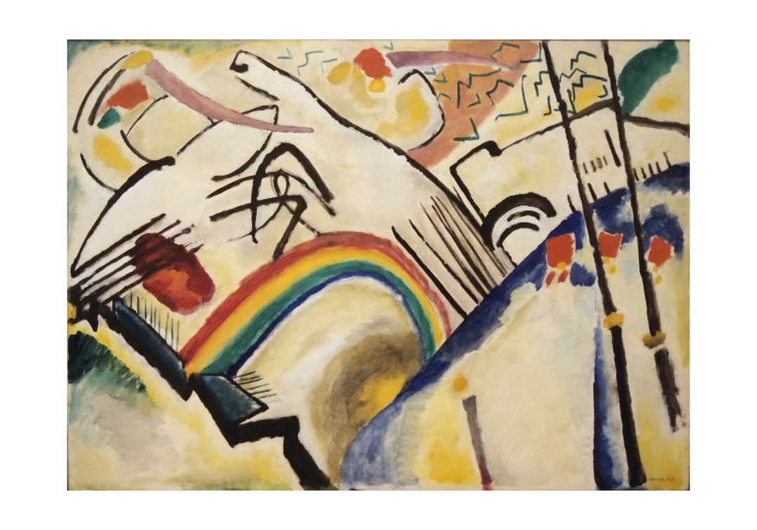 Wassily Kandinsky (cossacks, 1910) Canvas Painting, Wassily Kandinsky ...
