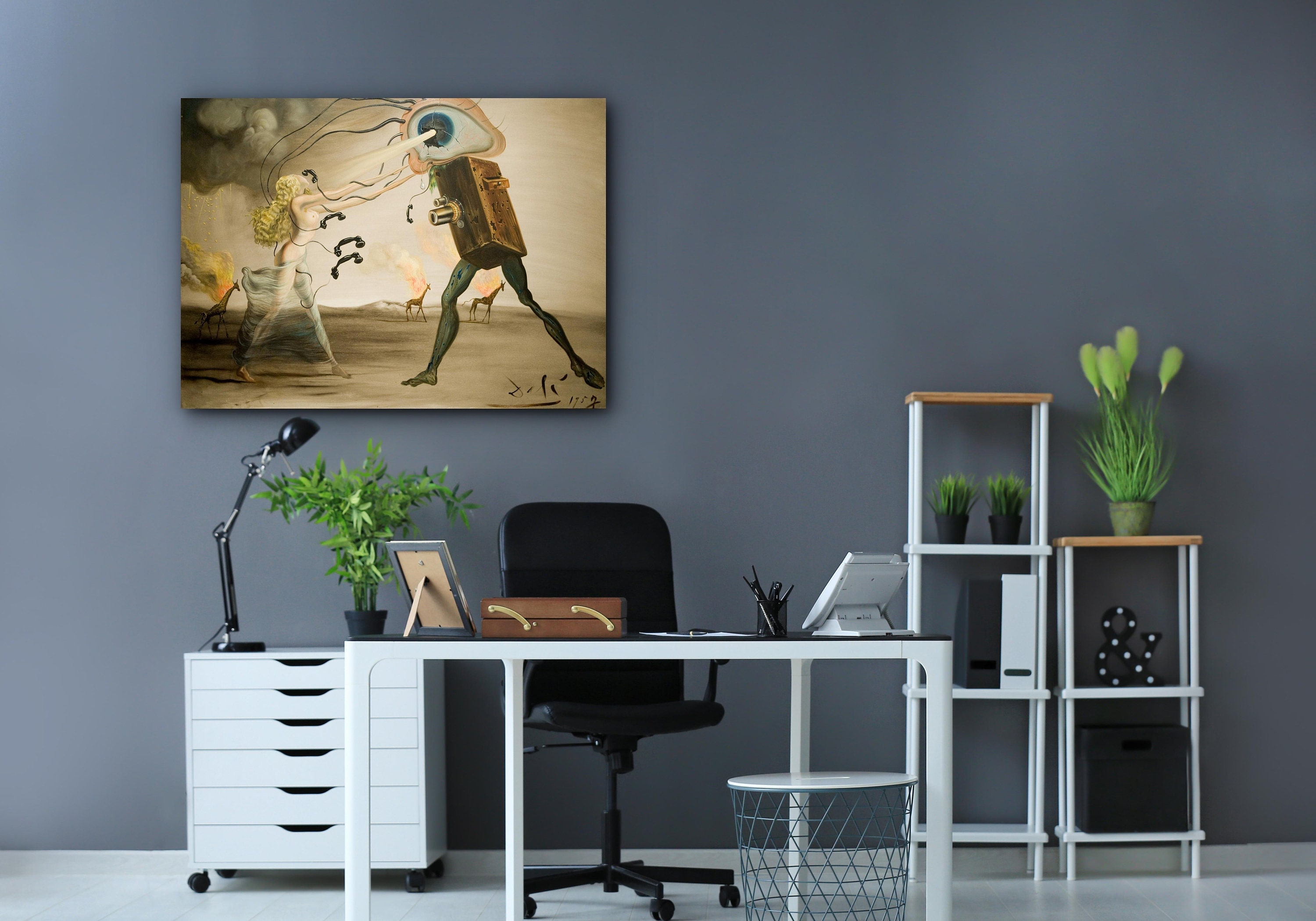 Salvador Dali modern Rhapsody 1957 Canvas Painting, Salvador Dali ...