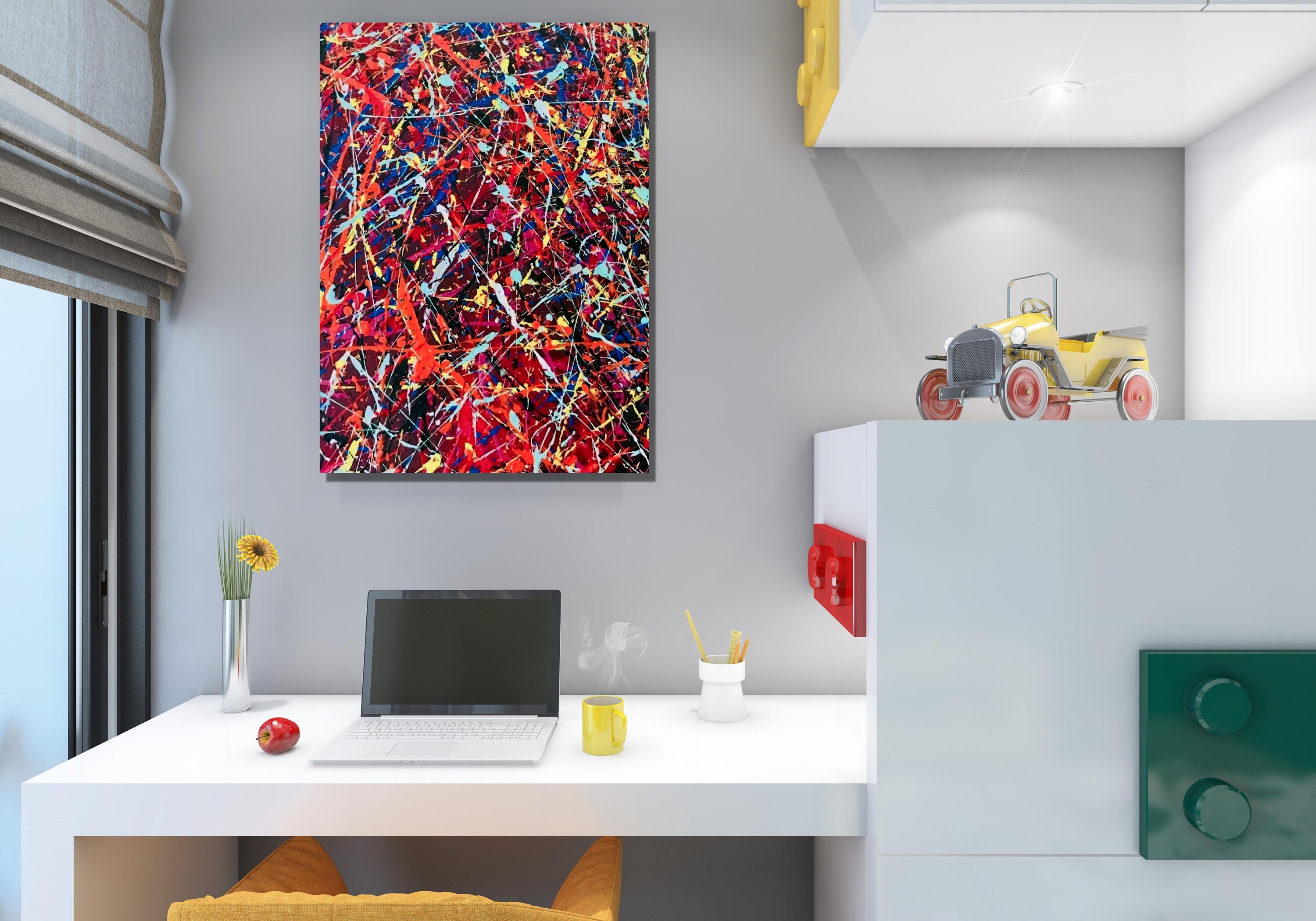 Jackson Pollock Art, Pollock Splatter Print Home Wall Decor, Jackson ...