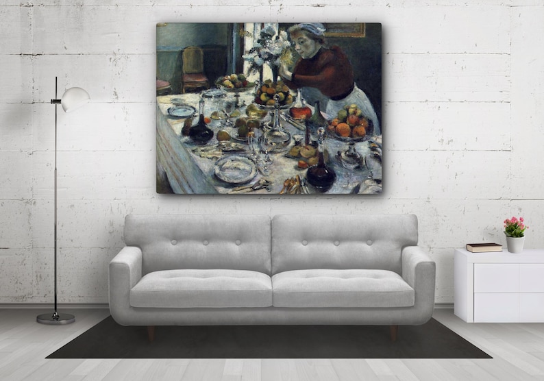 Henri Matisse (the Dinner Table, 1897) Canvas Paintings, Henri Matisse ...