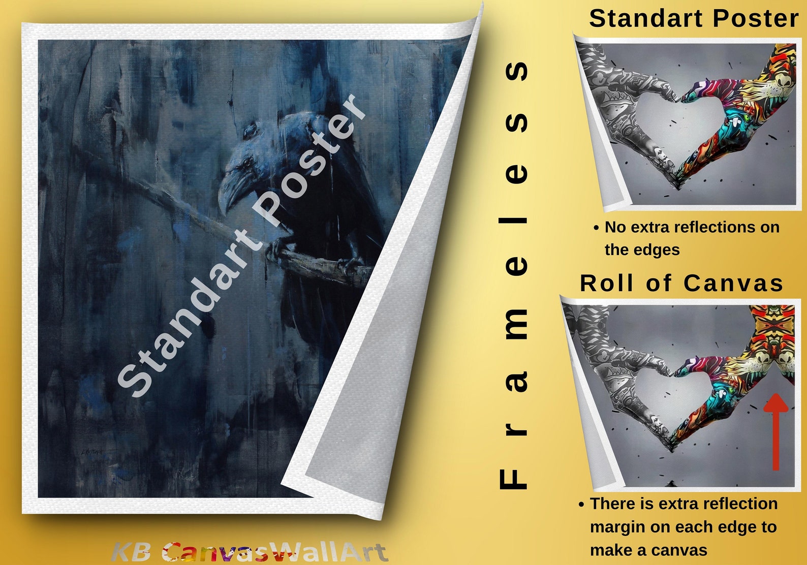 Odin's Crows Canvas Painting, Odin's Crows Canvas Art, Odin's Crows ...