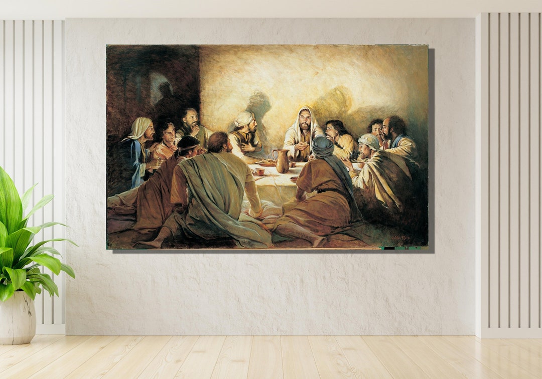 Jesus Last Supper, Jesus Christmas Painting, Jesus Last Supper Wall Art ...
