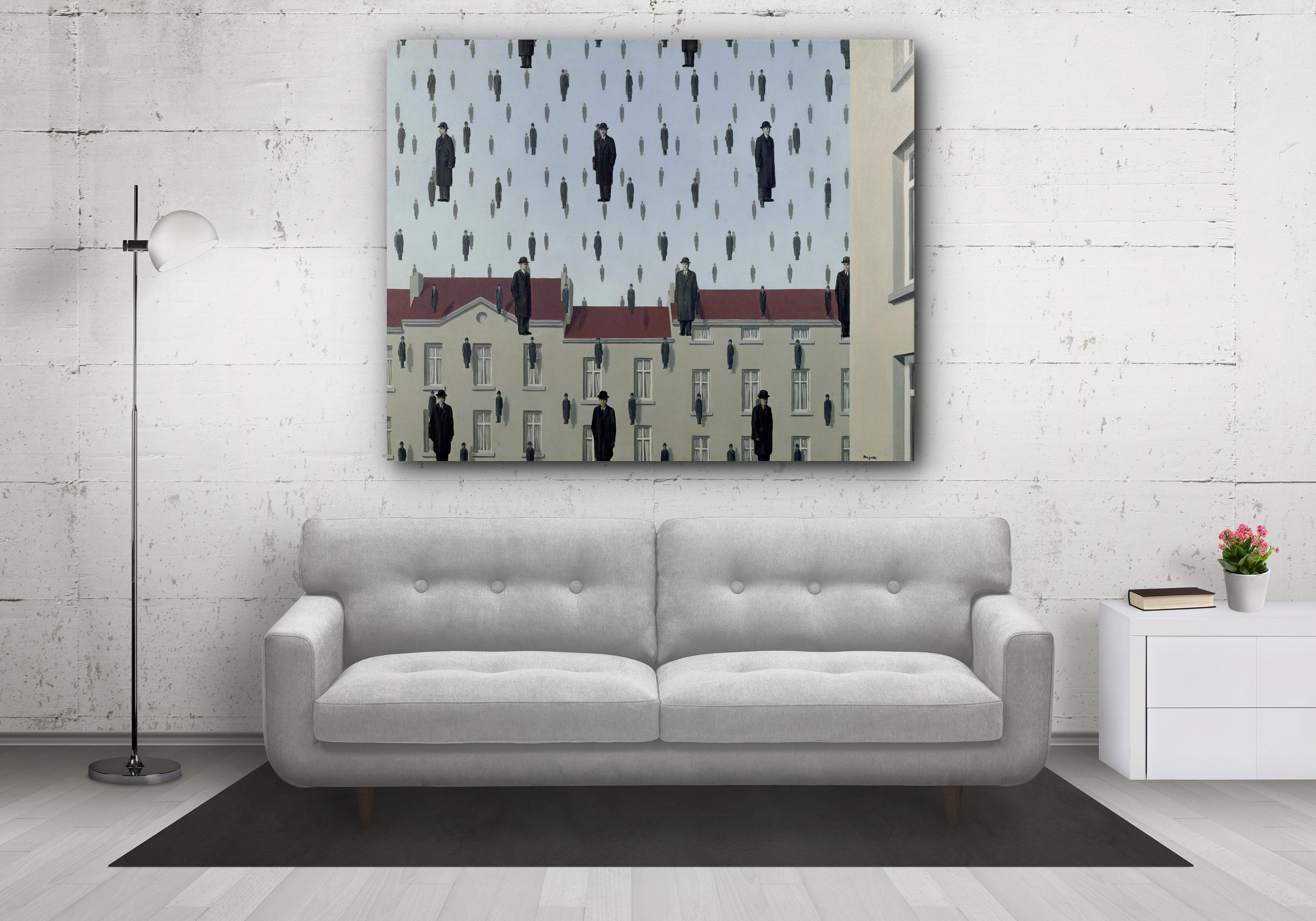 René Magritte (golconda, 1953) Canvas Prints, René Magritte Canvas ...
