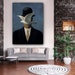 René Magritte (man in A Bowler Hat 1964) Canvas Print, René Magritte ...