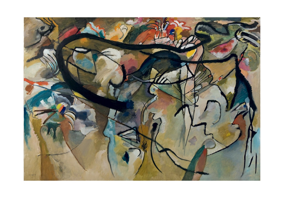 Wassily Kandinsky (composition V, 1911) Canvas Paintings, Wassily ...