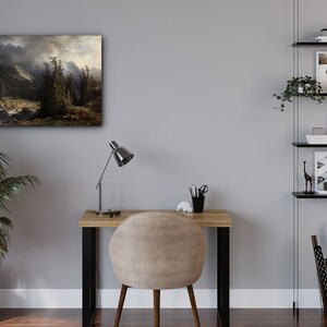 François Diday ( Path From Grimsel to Handeck, 1855) Canvas Print ...