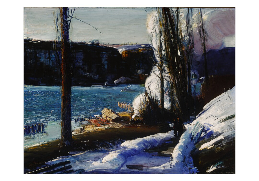 George Bellows (the Palisades) Canvas Paintings, George Bellows Canvas ...