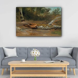 François Diday (forest With Tree Trunk, L’jsle 1833) Canvas Prints ...