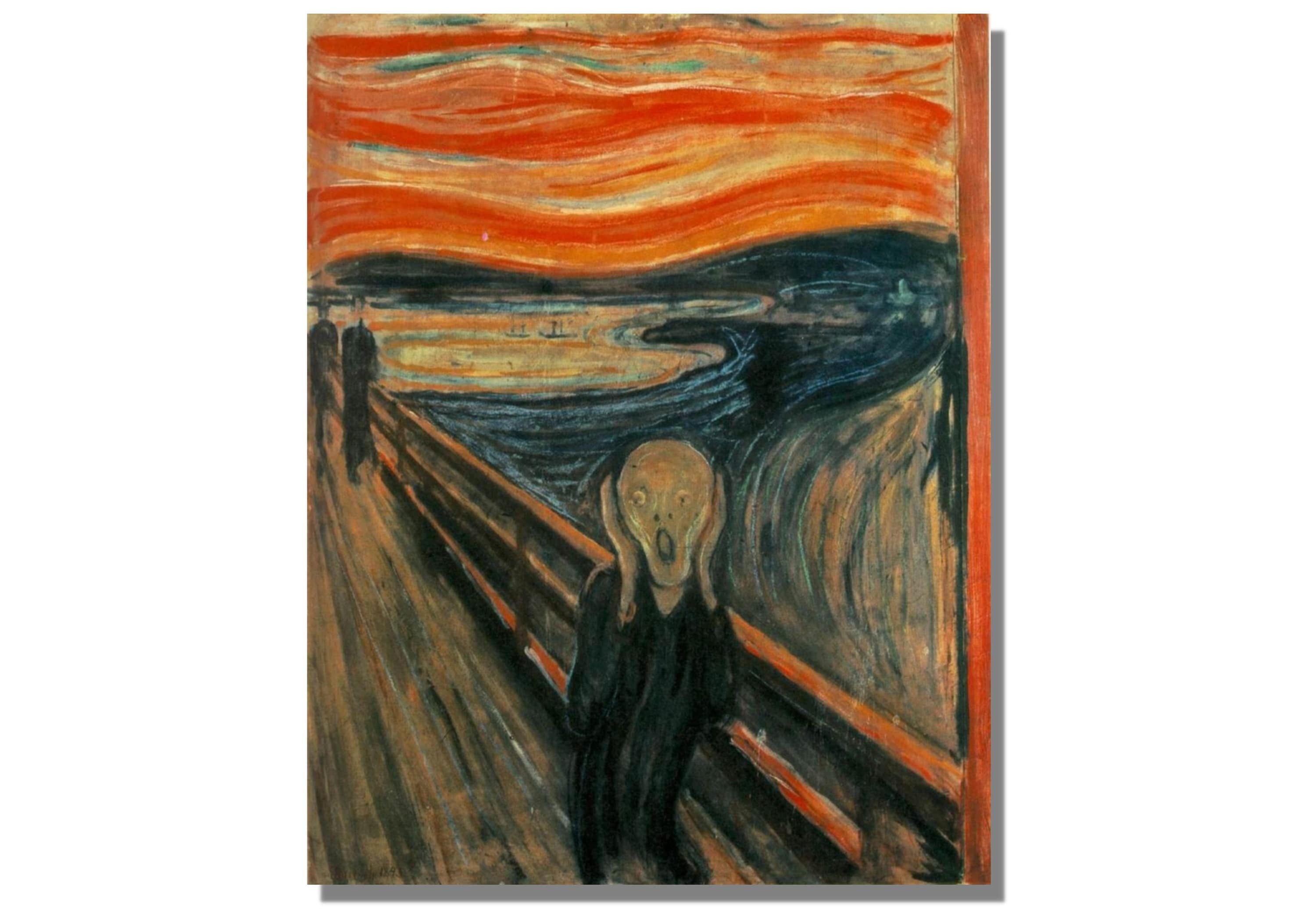 Edvard Munch's the Scream Painting 1893 National Gallery Norway ...