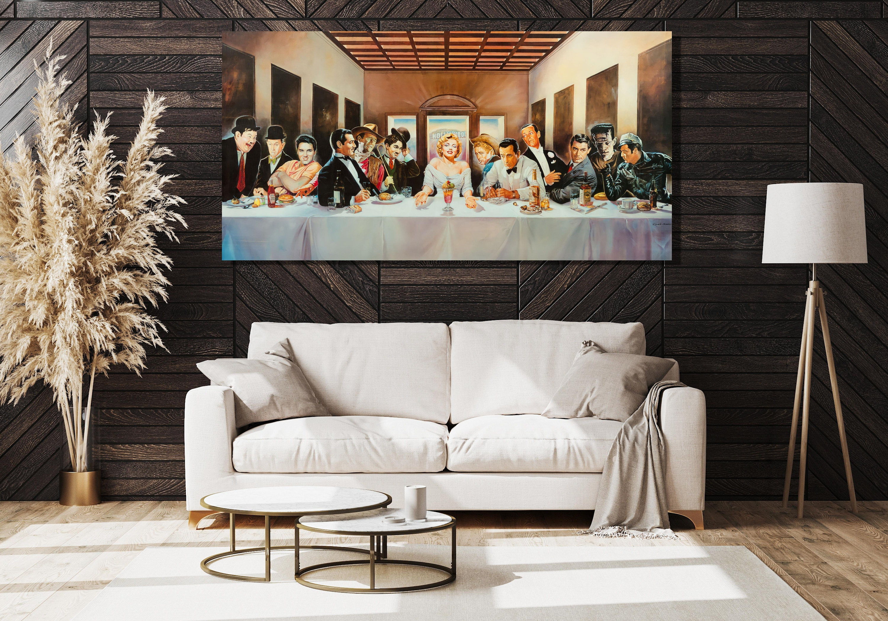 Hollywood Legends Last Supper Parody Poster, Hollywood Legends Canvas ...