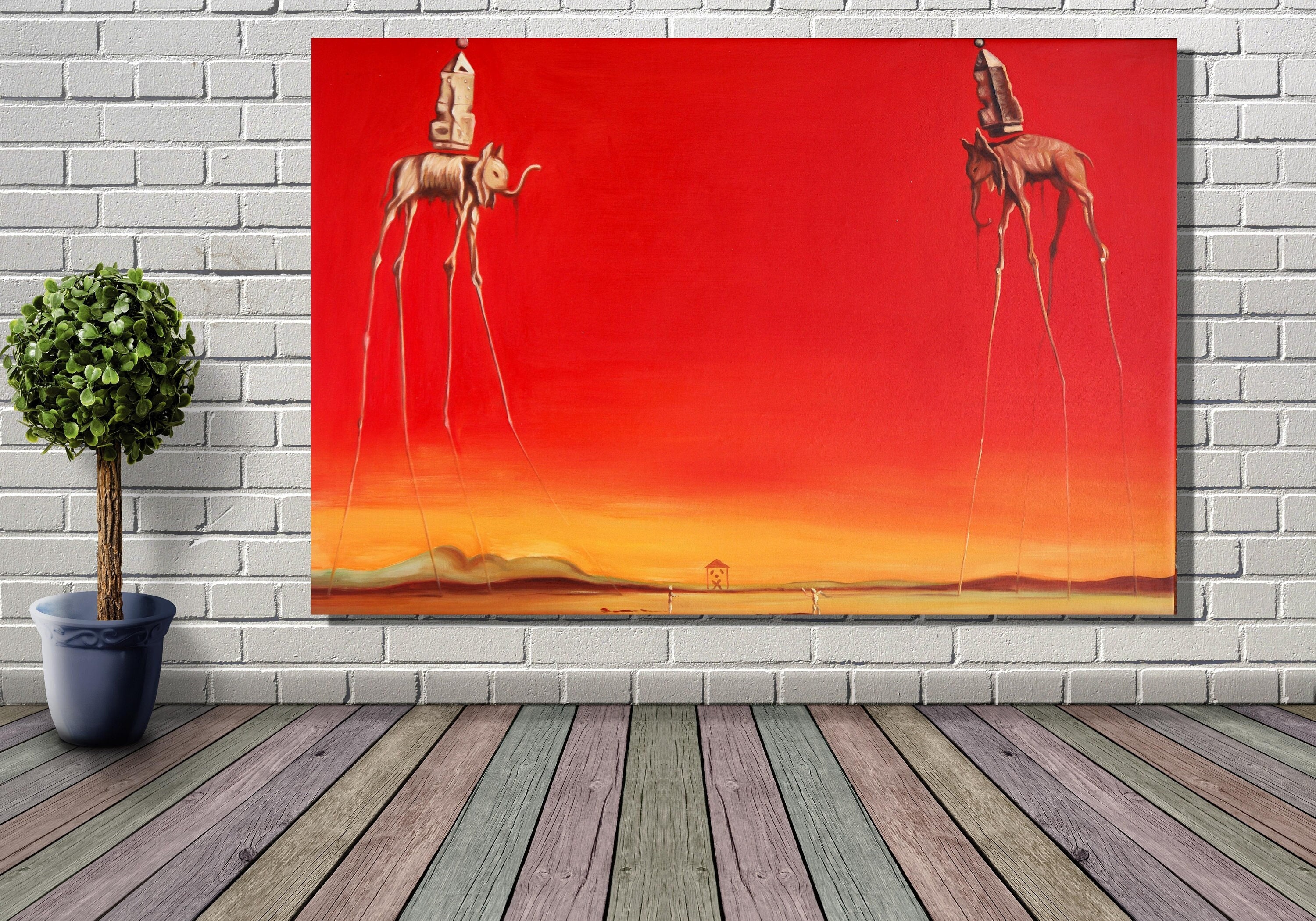 Salvador Dali Elephants With Trumpets