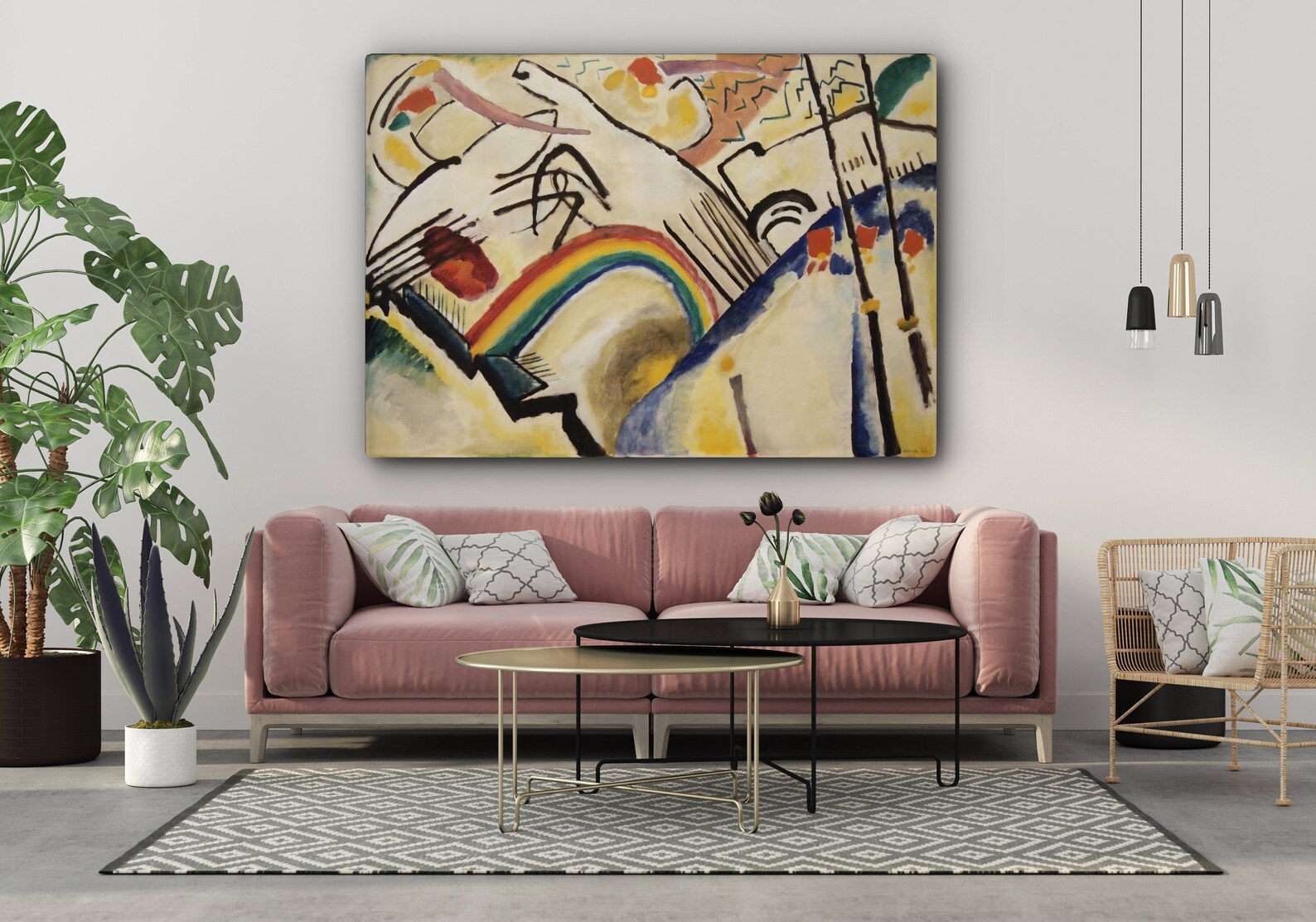 Wassily Kandinsky (cossacks, 1910) Canvas Painting, Wassily Kandinsky ...