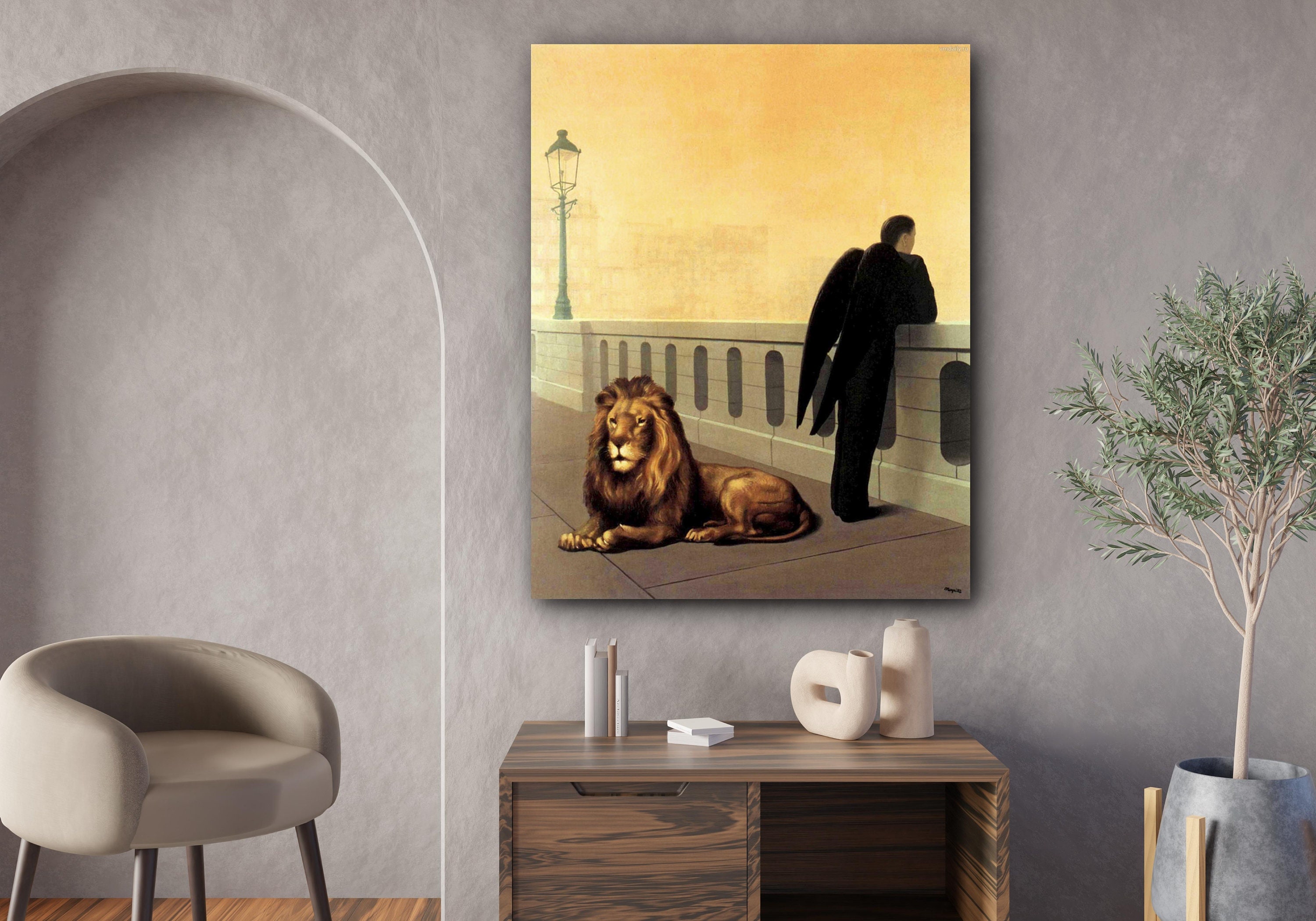 René Magritte (homesickness, 1940) Canvas Prints, René Magritte Canvas ...