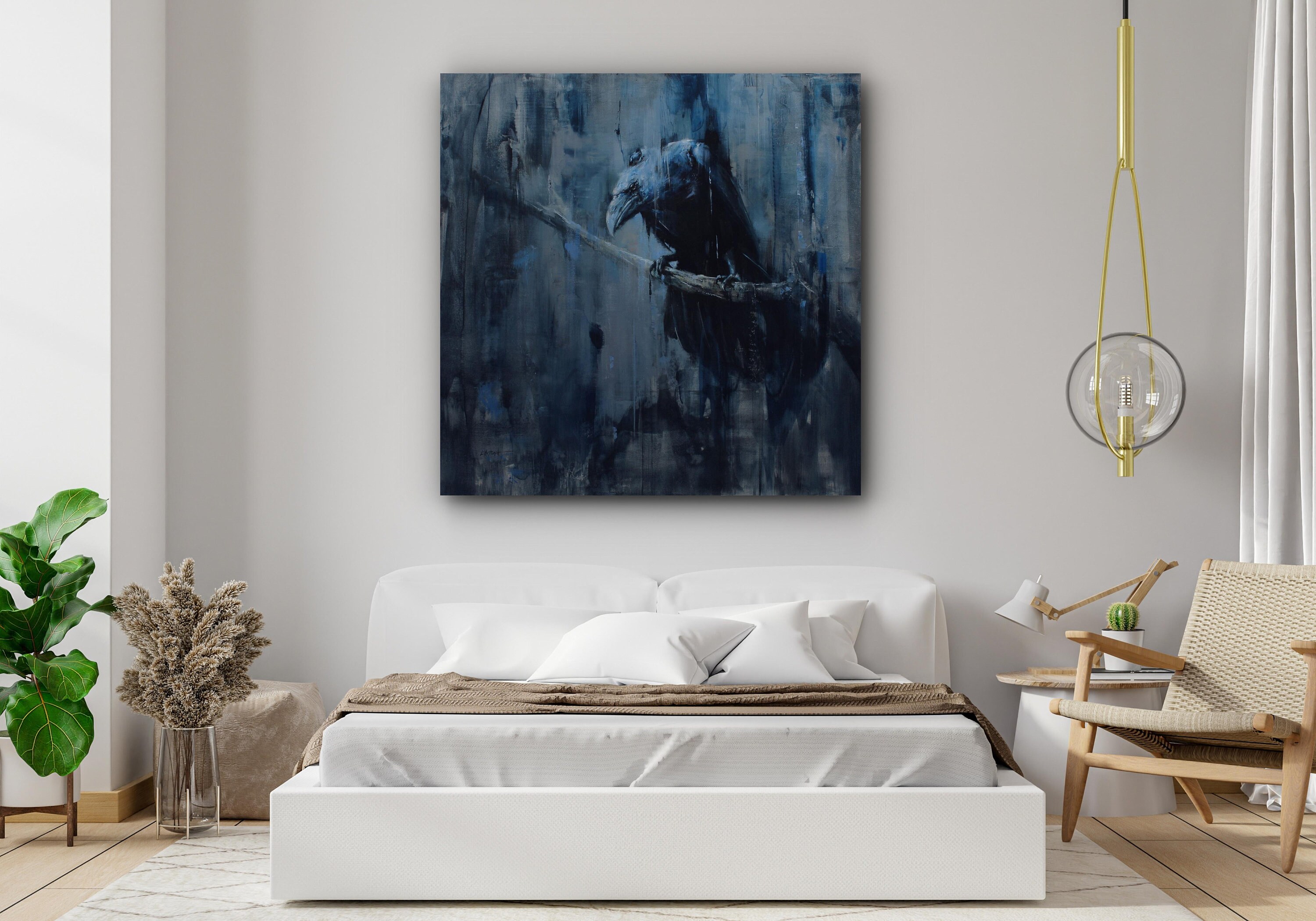 Odin's Crows Canvas Painting, Odin's Crows Canvas Art, Odin's Crows ...