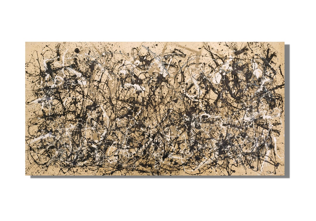 Jackson Pollock Art, Jackson Pollock Canvas Modern Abstract Printing ...