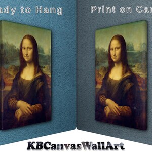 Leonardo Da Vinci (mona Lisa) Canvas Posters, Leonardo Da Vinci Canvas ...