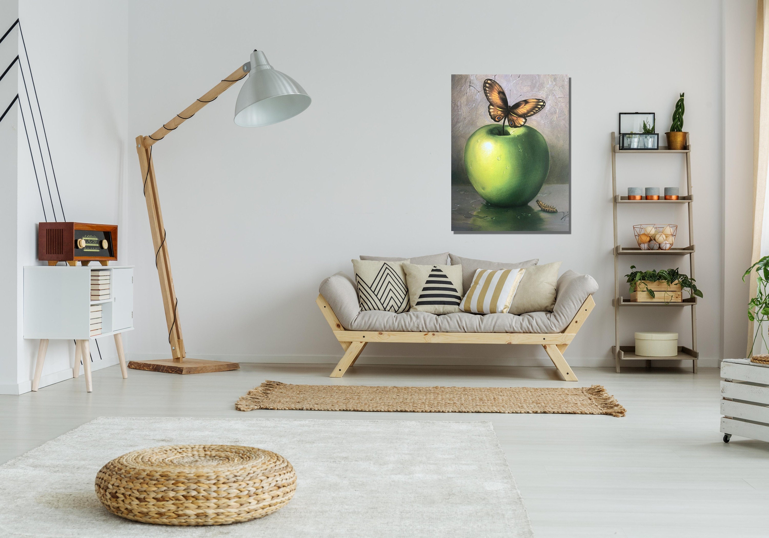 Salvador Dali Apple Print, Surrealist Canvas Wall, Salvador Dali Poster ...