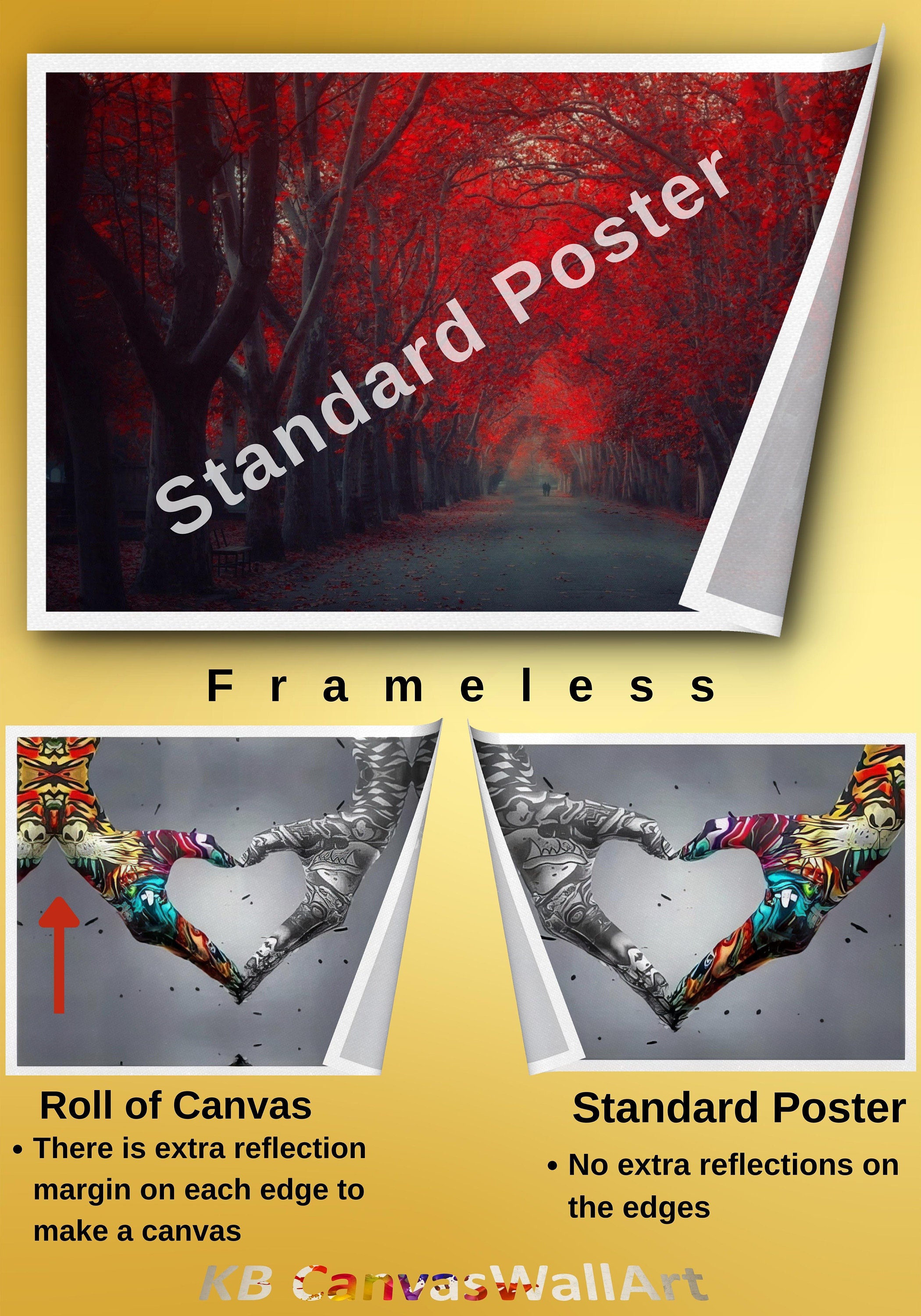 Landscape (red Forest) Canvas Painting, Landscape (red Forest) Canvas ...