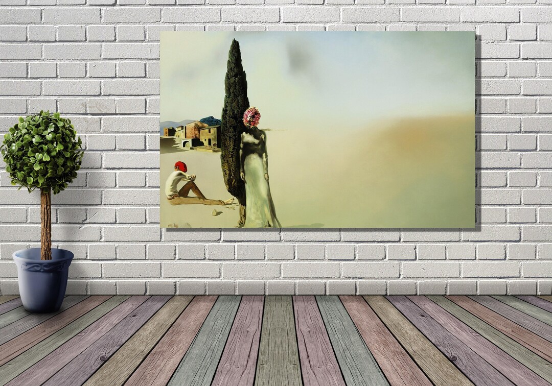Surrealist Canvas Wall, Souvenir Ready to Hang, Salvador Dali Poster ...