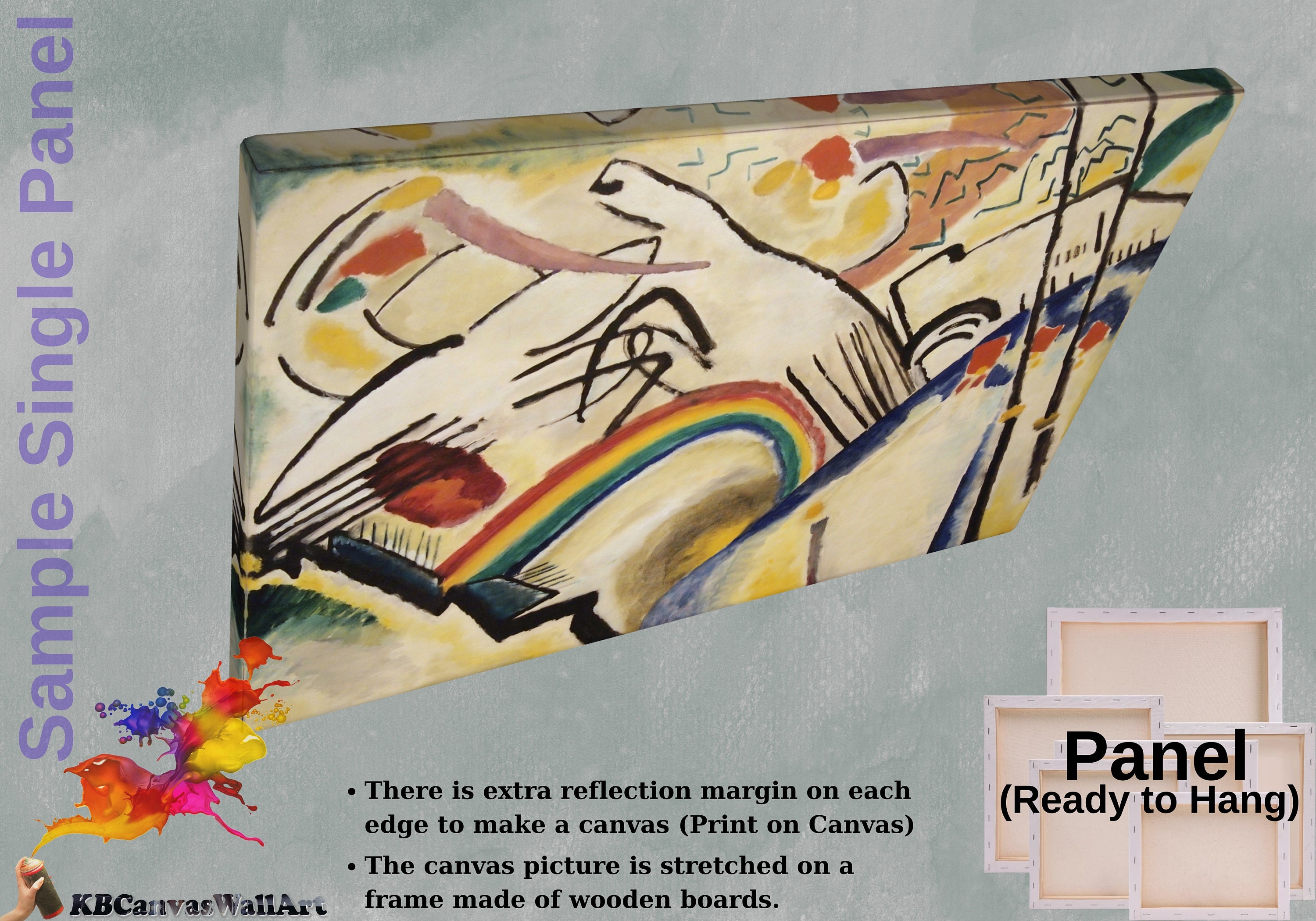 Wassily Kandinsky (cossacks, 1910) Canvas Painting, Wassily Kandinsky ...