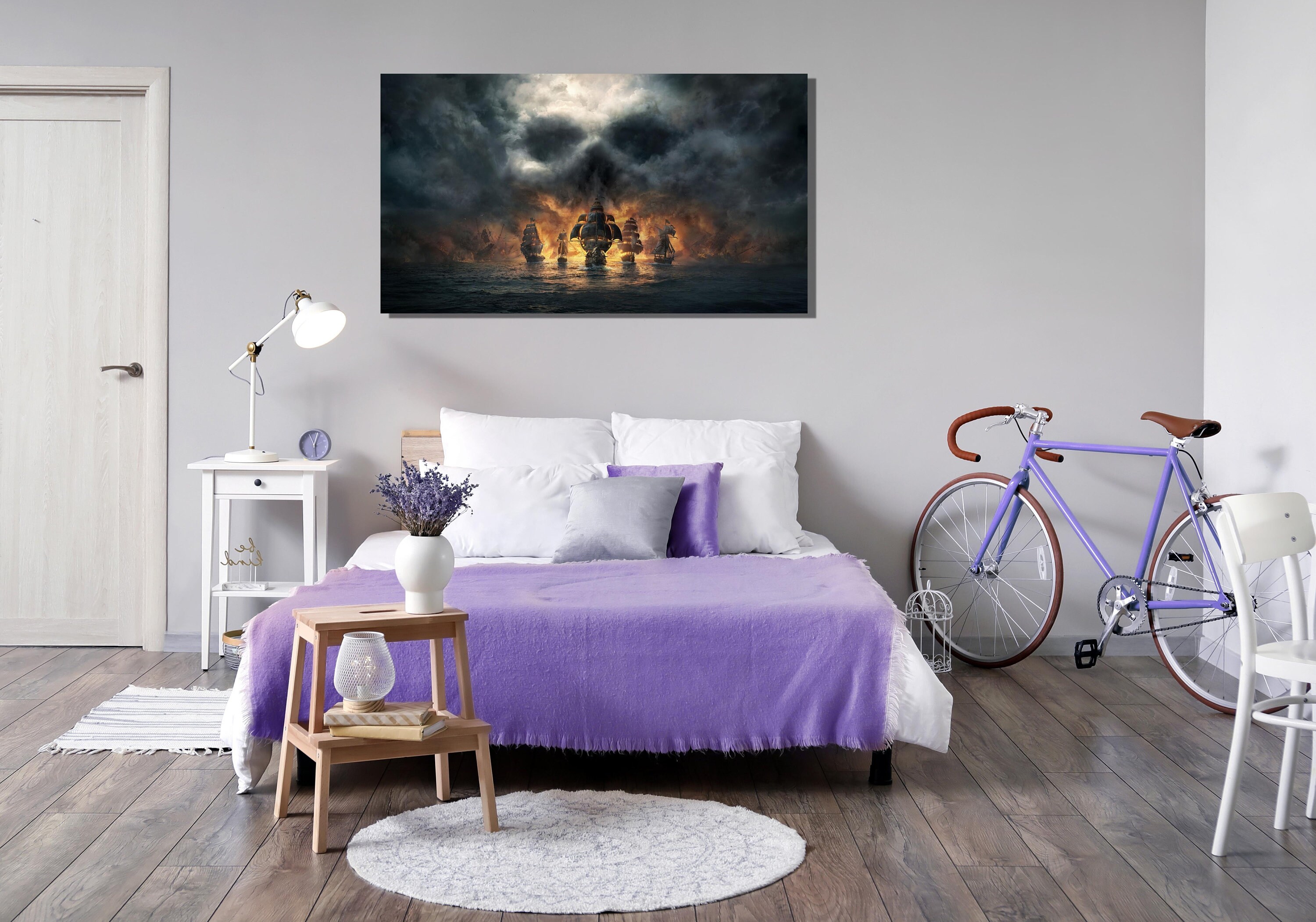 Pirate Ship Canvas Print, Pirate Ship Perfect Painting, Pirate Ship ...