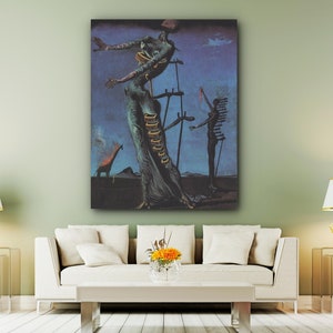 Salvador Dali (the Burning Giraffe) Print, Salvador Dali (the Burning ...