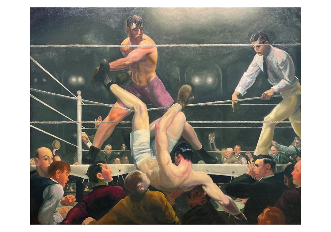 George Bellows (dempsey and Firpo) Canvas Painting, George Bellows ...