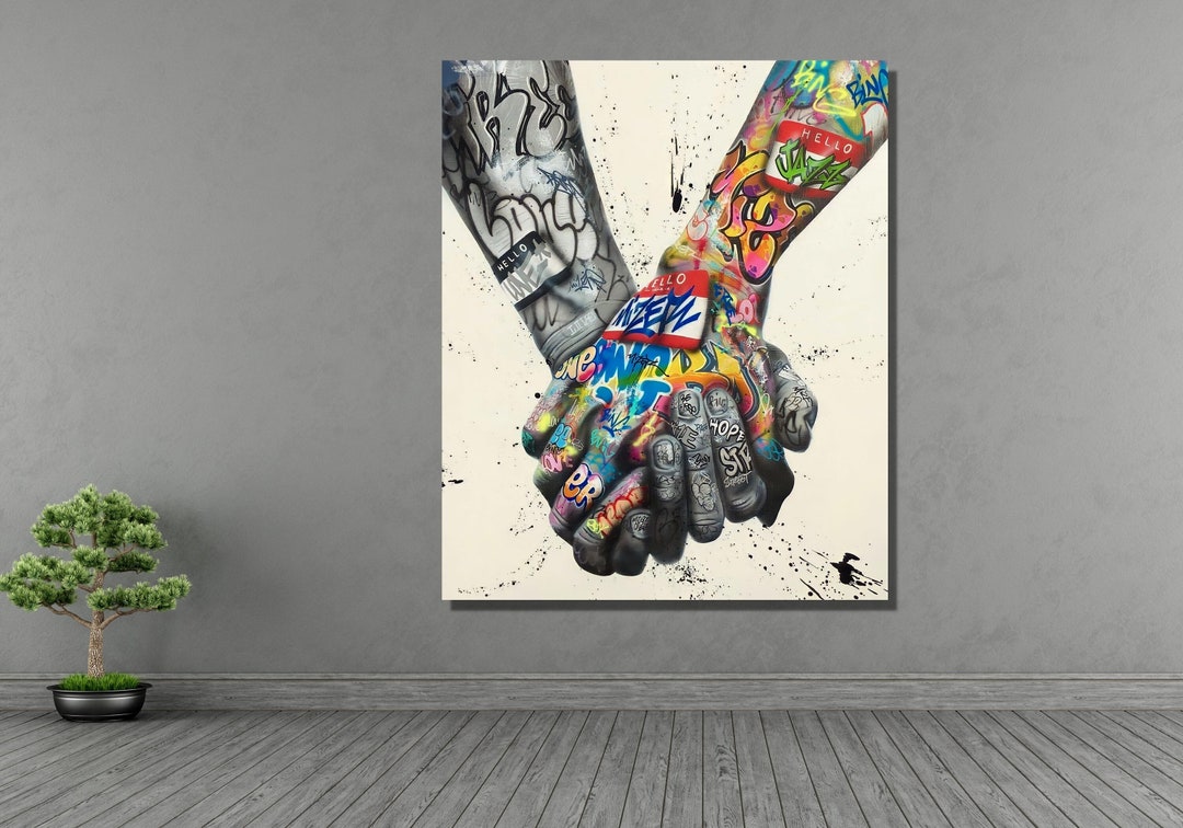 Graffiti Prints, Graffiti Painting, Graffiti Ready to Hang, Graffiti ...