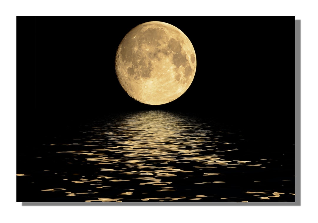 Moonscape Gift Canvas Painting, Moonscape Canvas Print, Moonscape ...