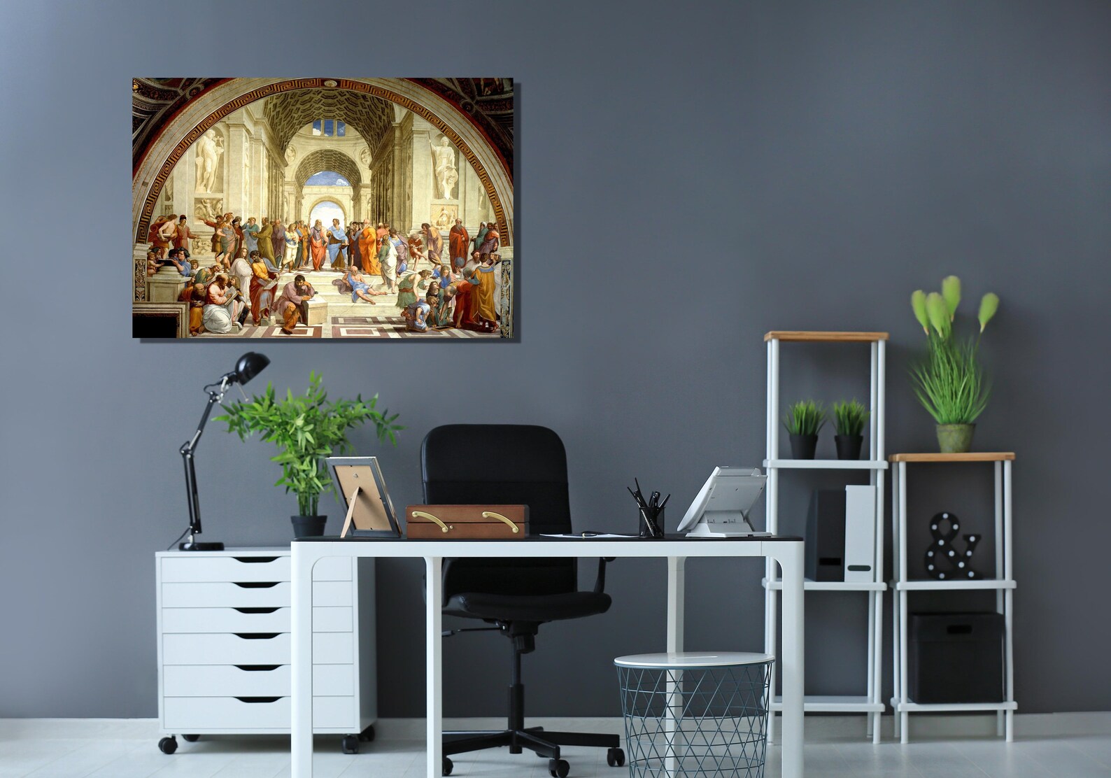 The School of Athens, Plato & Aristotle, Raphael Masterpiece Canvas ...