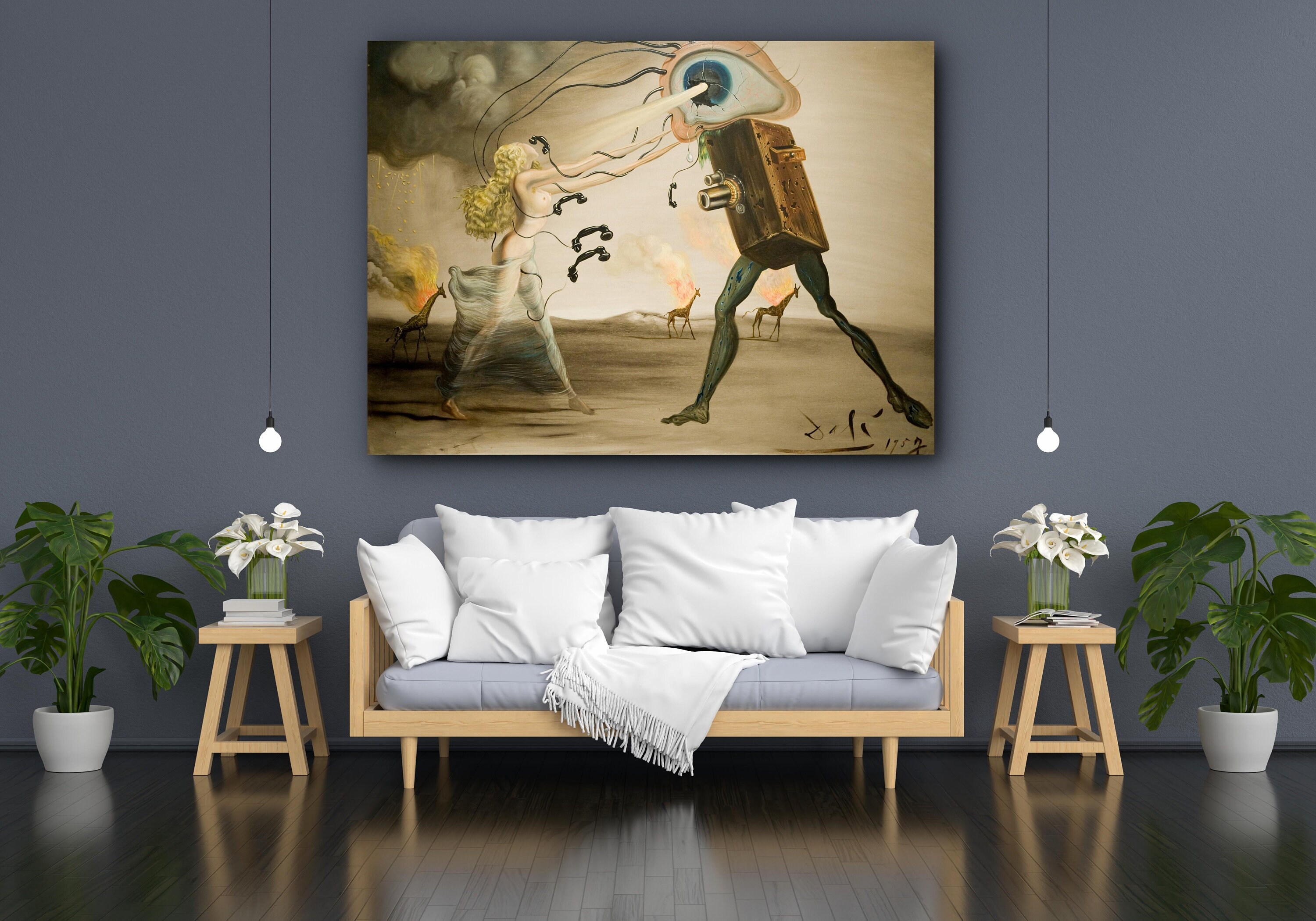 Salvador Dali modern Rhapsody 1957 Canvas Painting, Salvador Dali ...