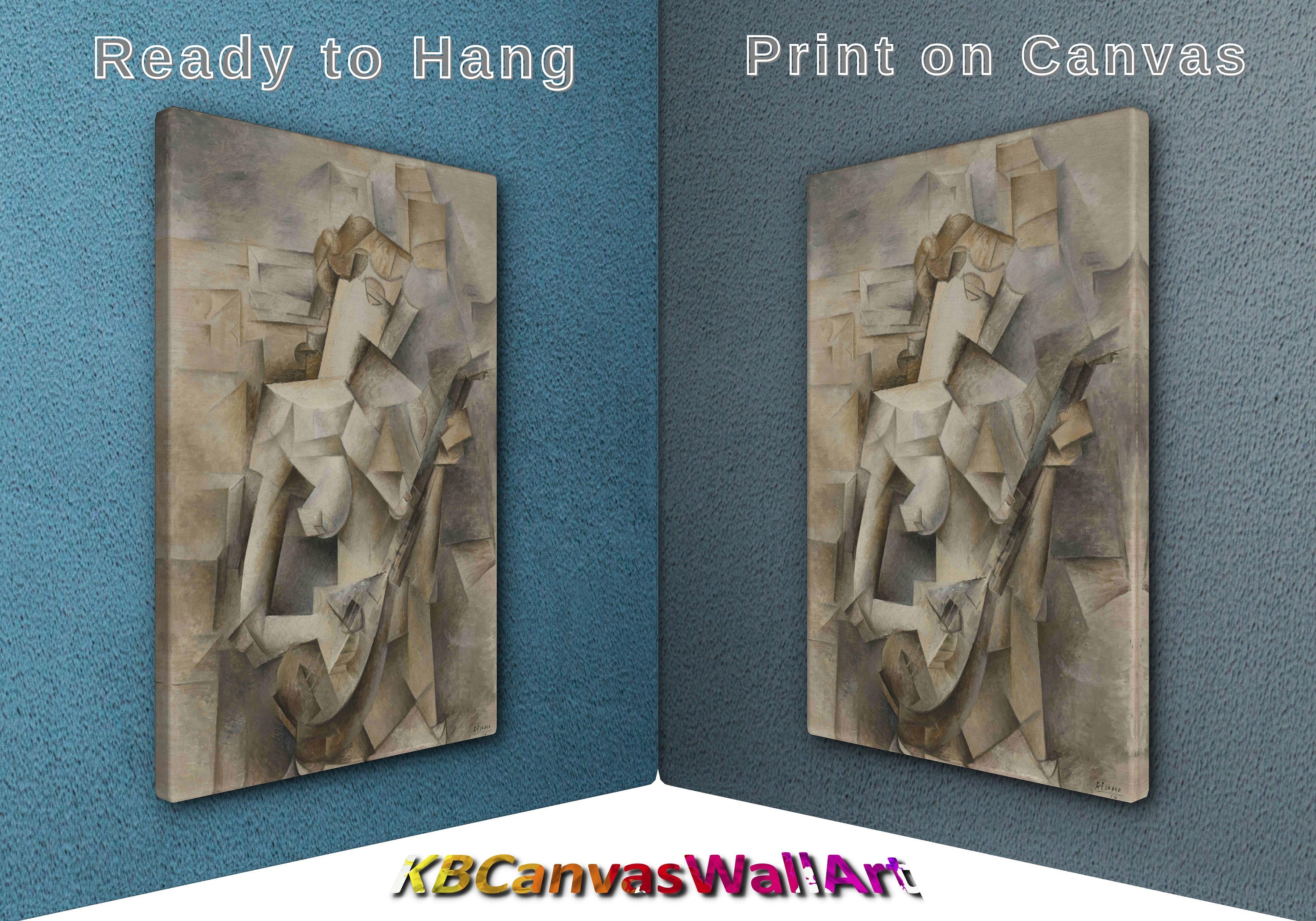 Pablo Picasso mandolin Girl Canvas Print, Pablo Picasso mandolin Girl ...