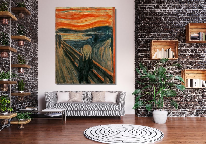 Edvard Munch's the Scream Painting 1893 National Gallery Norway ...
