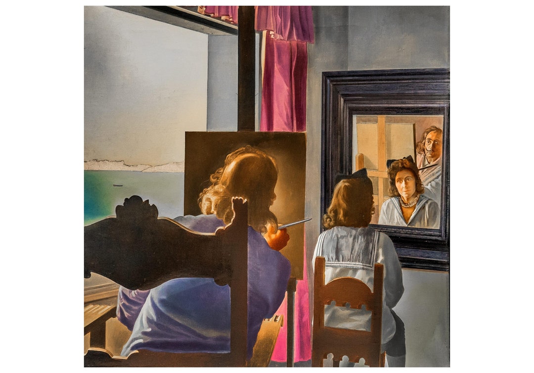 Salvador Dali (gala From the Back Eternalized by Six Virtual Corneas ...