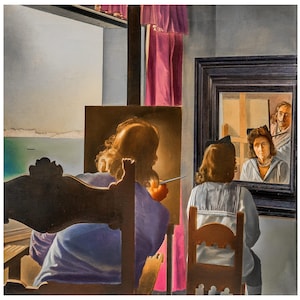 Salvador Dali (gala From the Back Eternalized by Six Virtual Corneas ...