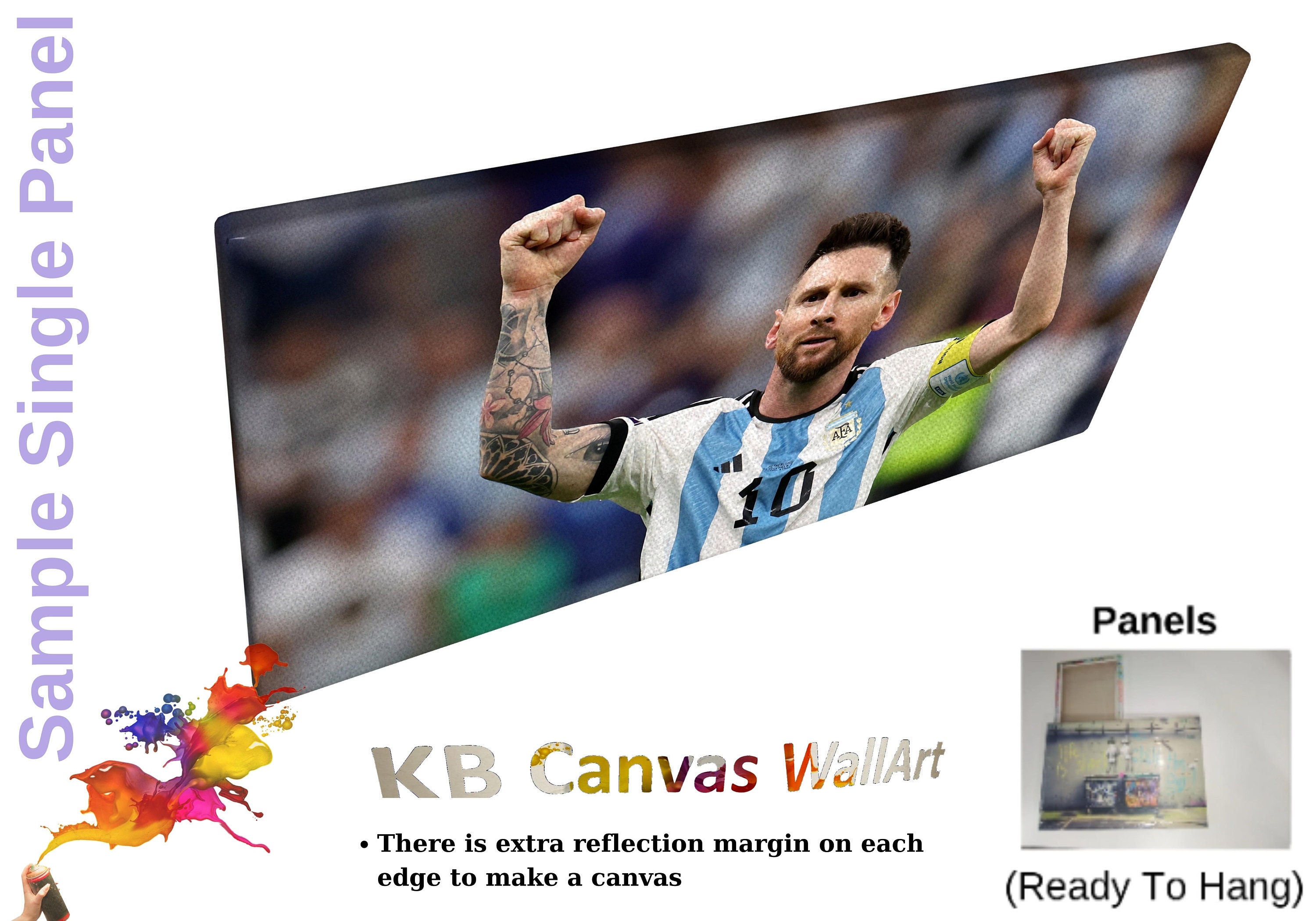 Lionel Messi Wall Art, Lionel Messi Painting, Lionel Messi Canvas ...