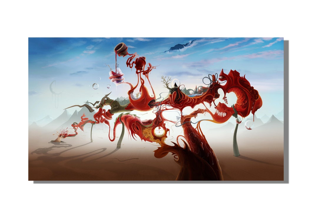 Salvador Dali Poster, Salvador Dali Pale Tree Print, Salvador Dali ...