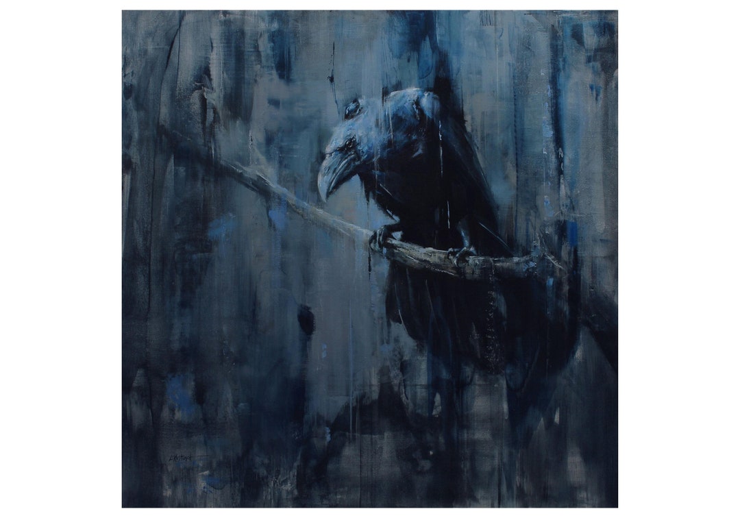 Odin's Crows Canvas Painting, Odin's Crows Canvas Art, Odin's Crows ...