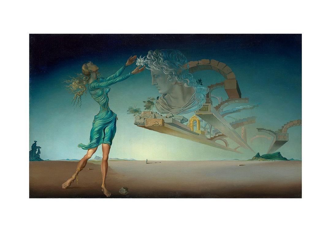 Salvador Dali (trilogy of the Desert Mirage, 1946) Canvas Poster ...