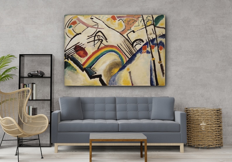 Wassily Kandinsky (cossacks, 1910) Canvas Painting, Wassily Kandinsky ...