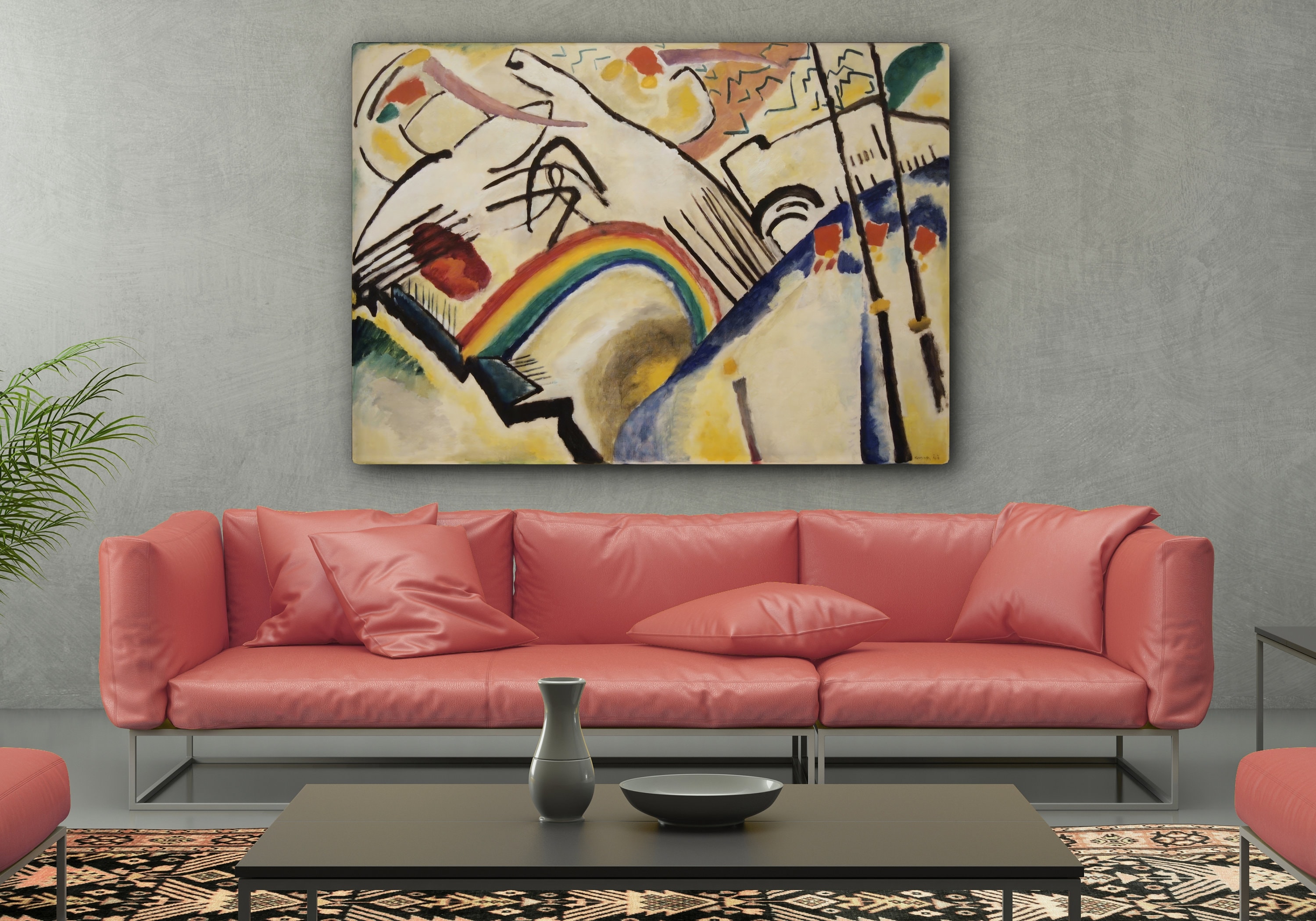 Wassily Kandinsky (cossacks, 1910) Canvas Painting, Wassily Kandinsky ...