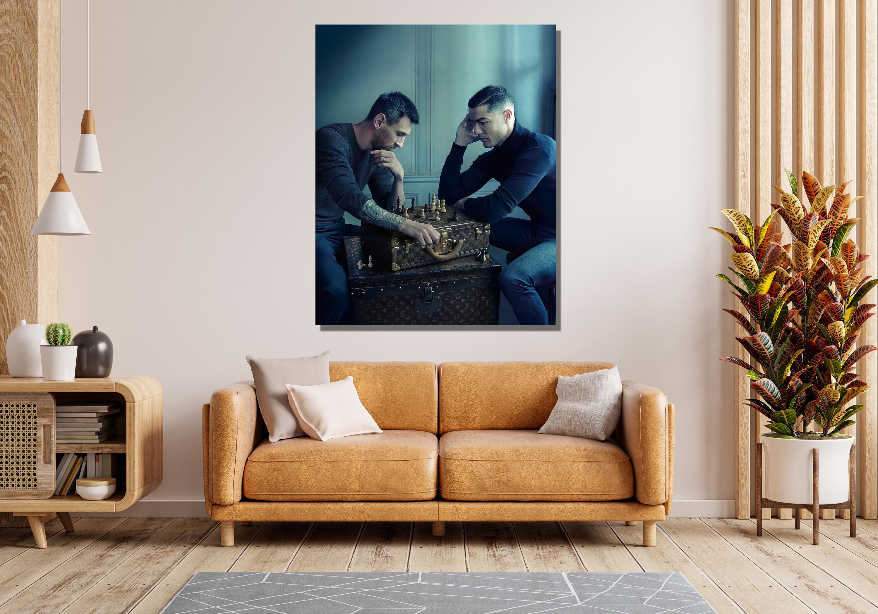 Messi Ronaldo Chess Poster Lionel Messi Ronaldo Chess - Etsy Hong Kong