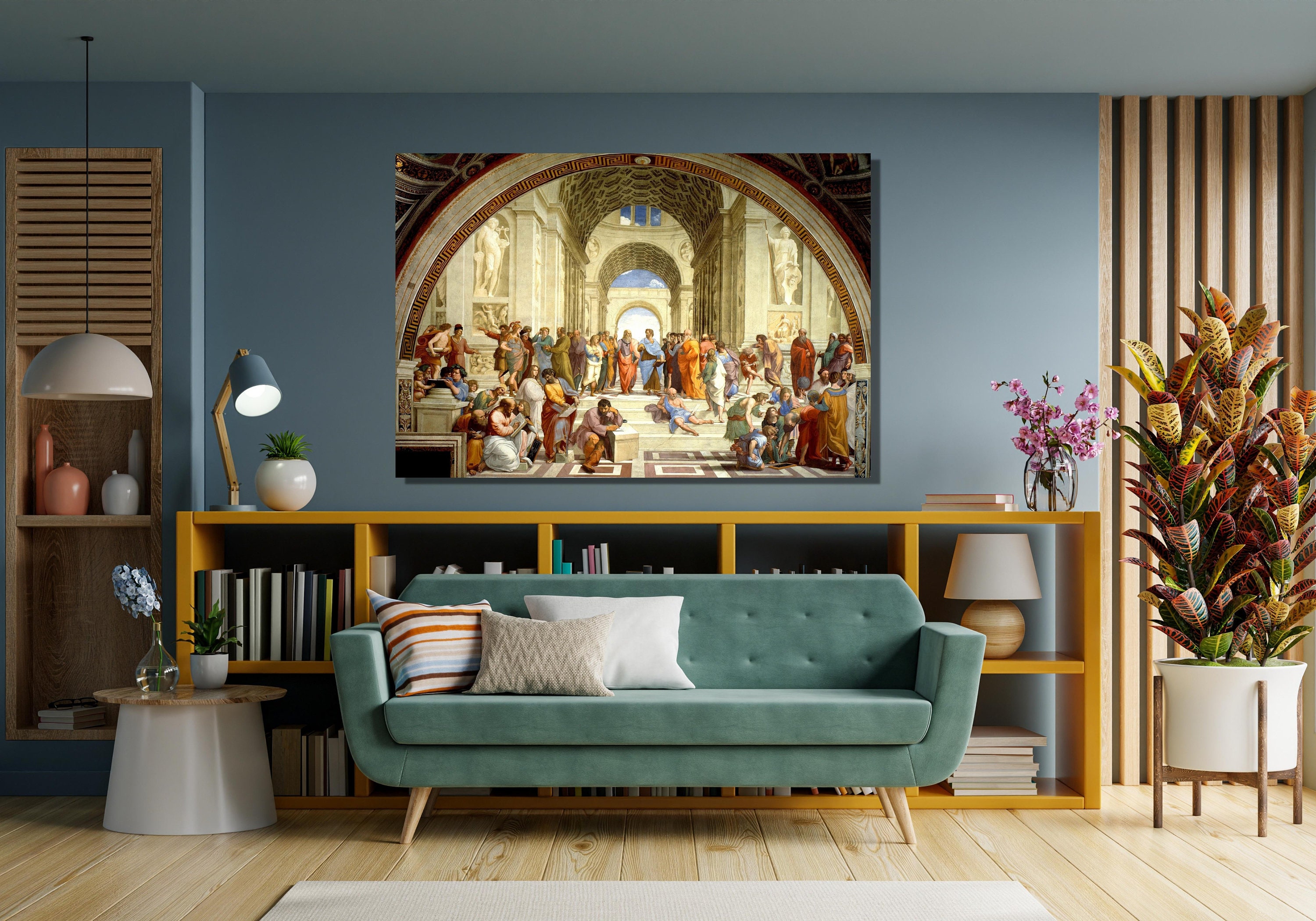 The School of Athens, Plato & Aristotle, Raphael Masterpiece Canvas ...