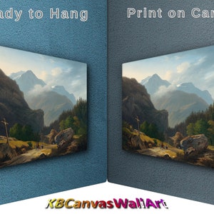 François Diday ( Figures With Mountains) Canvas Prints, François Diday ...