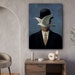 René Magritte (man in A Bowler Hat 1964) Canvas Print, René Magritte ...