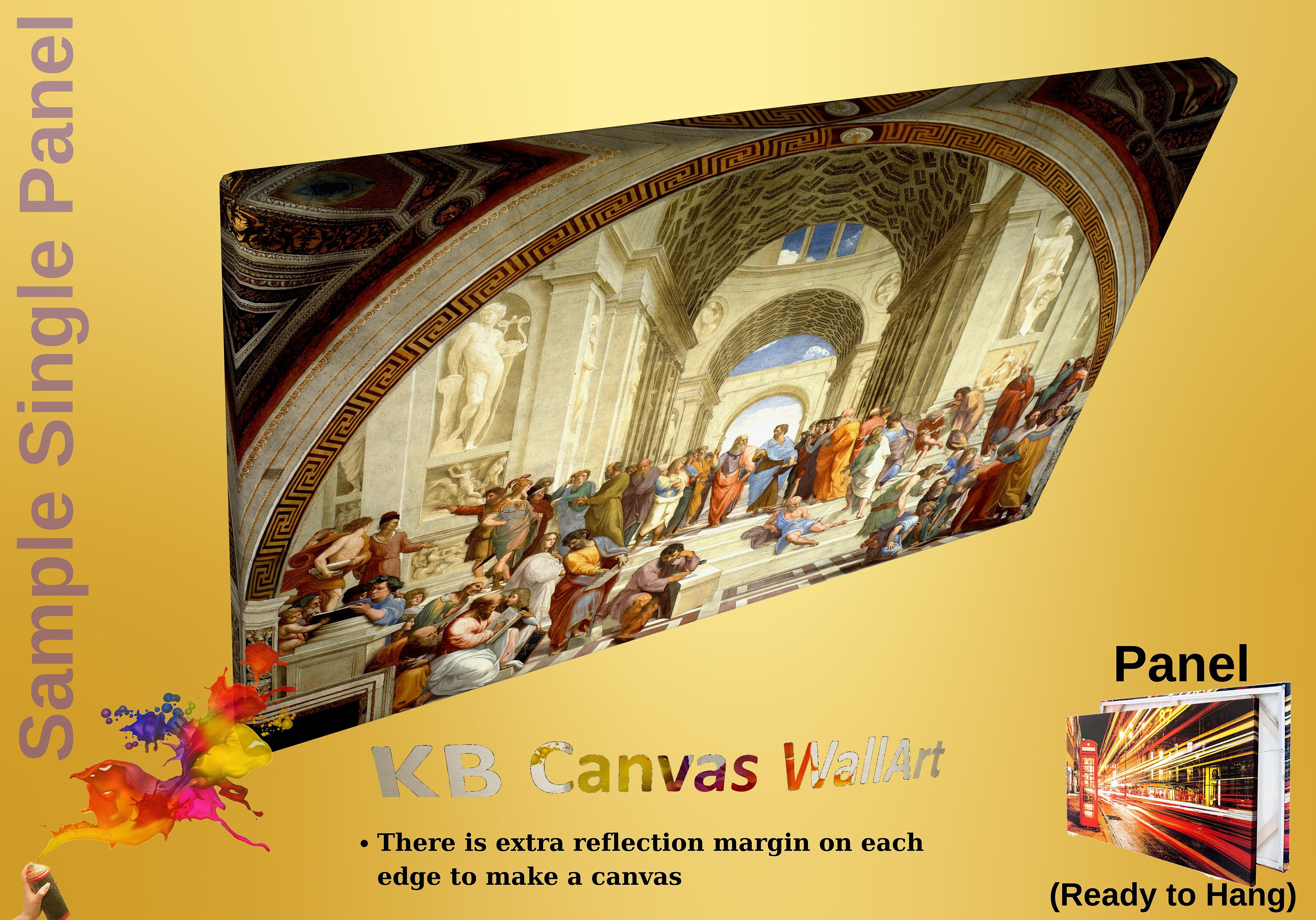 The School of Athens, Plato & Aristotle, Raphael Masterpiece Canvas ...
