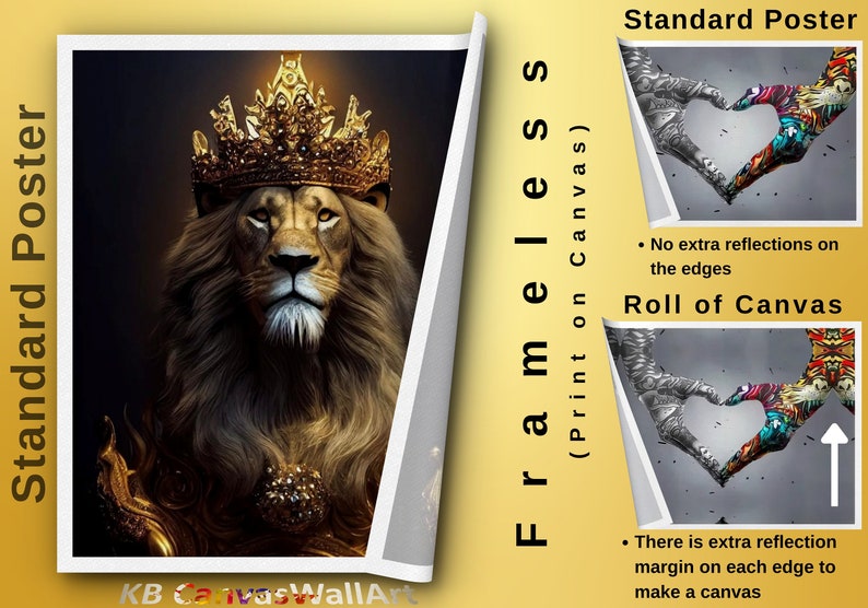 Lion King Canvas Painting, Lion King Canvas Wall Art, Lion King Canvas ...