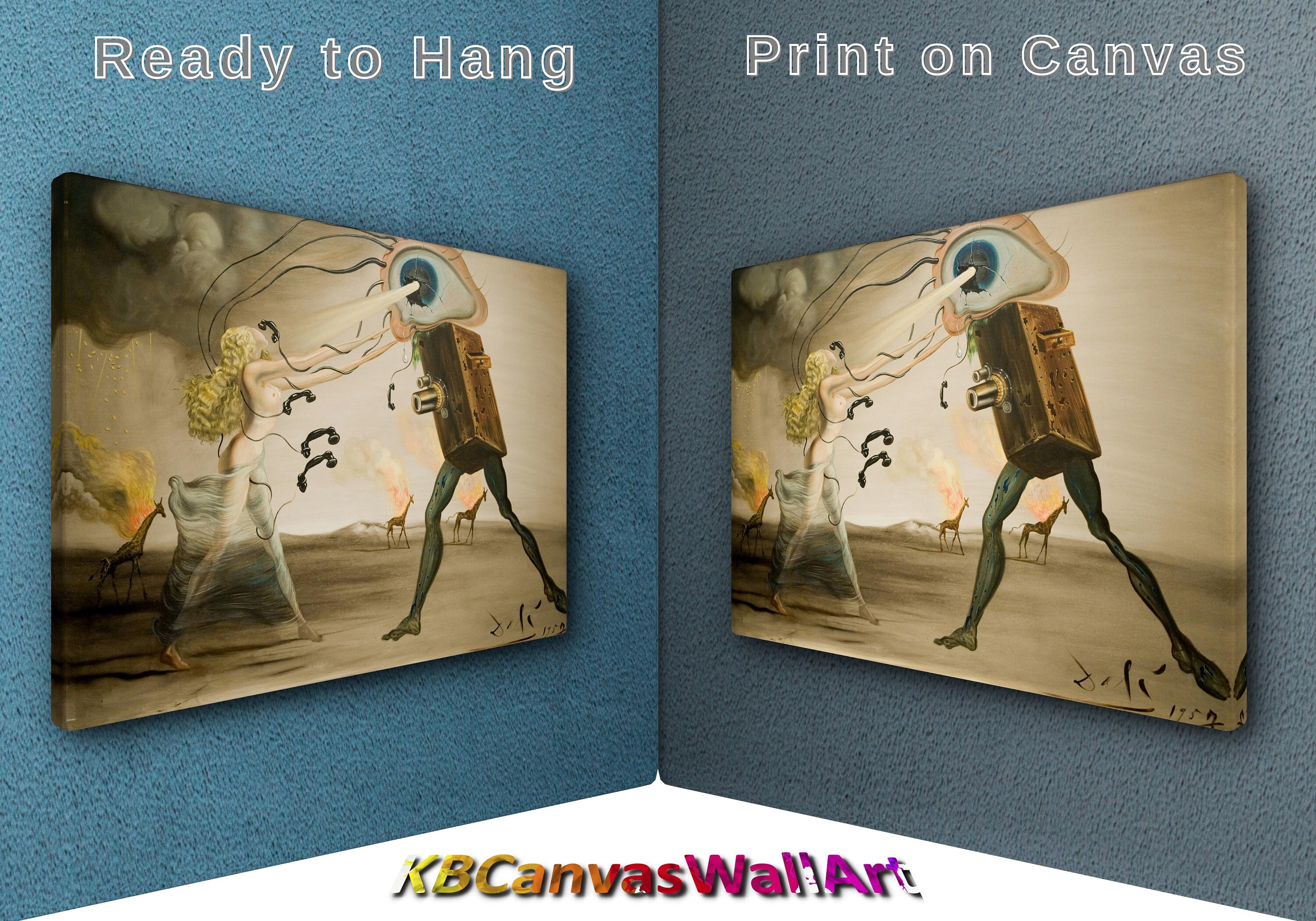 Salvador Dali modern Rhapsody 1957 Canvas Painting, Salvador Dali ...