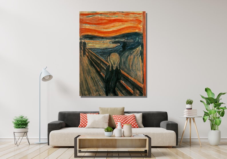 Edvard Munch's the Scream Painting 1893 National Gallery Norway ...